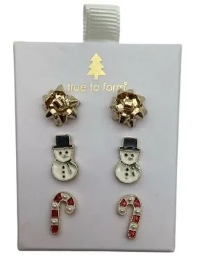 True To Form | Jewelry | True To Form 3pc Holiday Earring Set Nwt ...